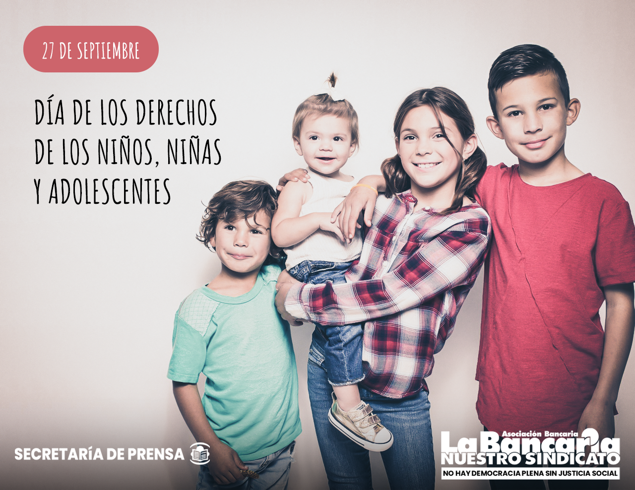 27 DE SEPTIEMBRE. Día de los derechos de los niños, niñas y ...