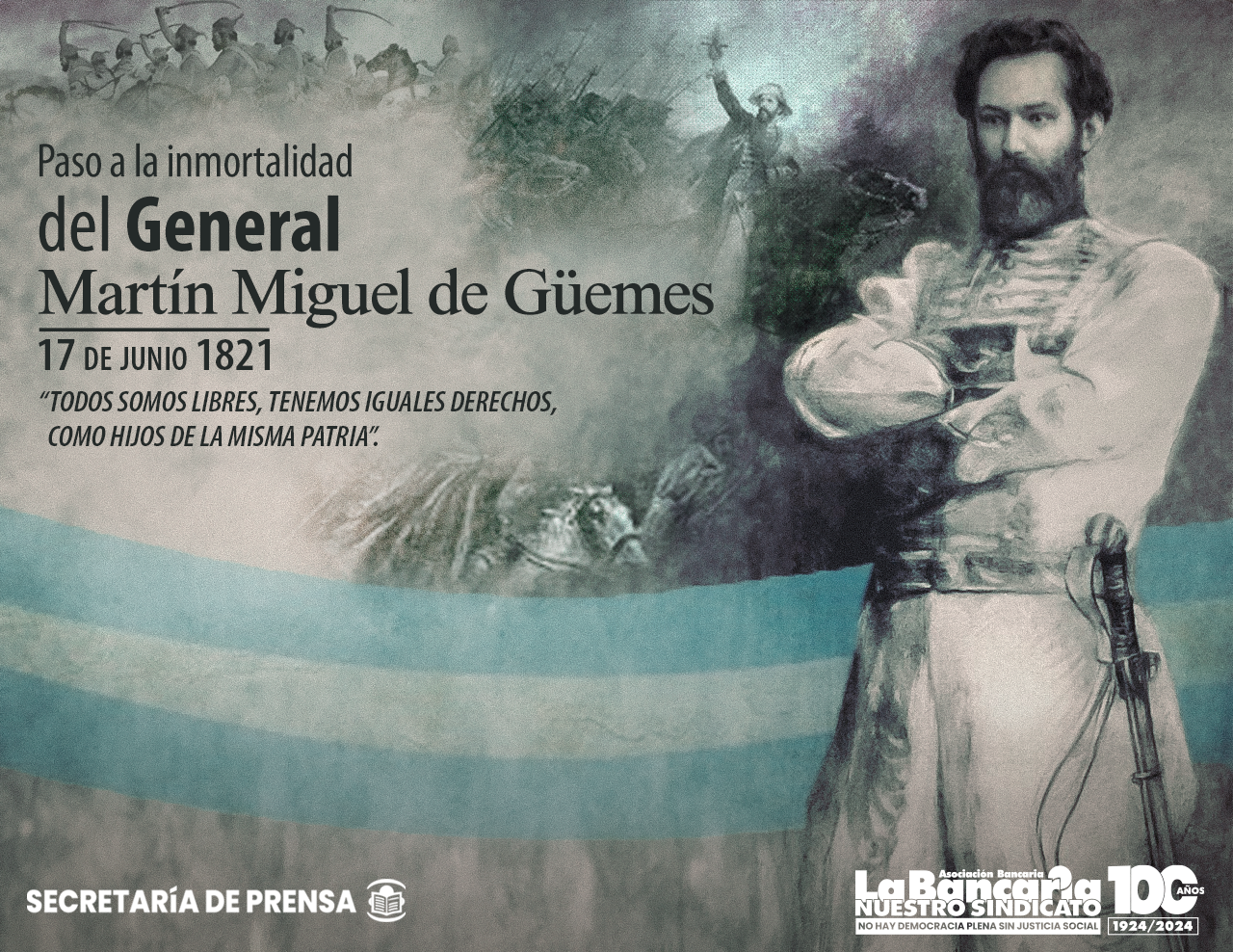 17 DE JUNIO 1821. Paso a la inmortalidad del General Martín Miguel de ...