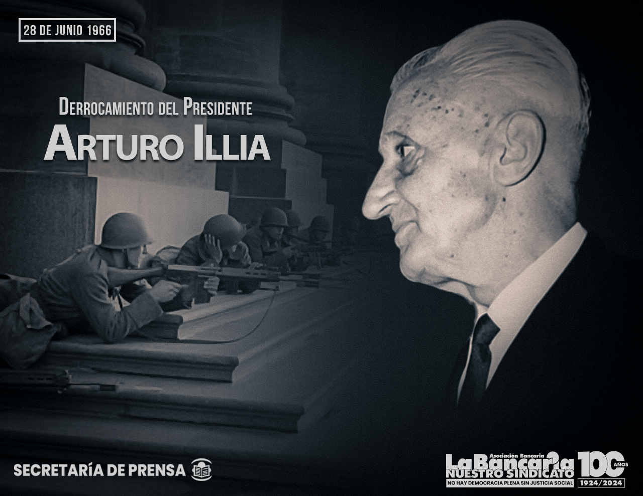 28 DE JUNIO 1966. Derrocamiento del Presidente Arturo Illia – La Bancaria