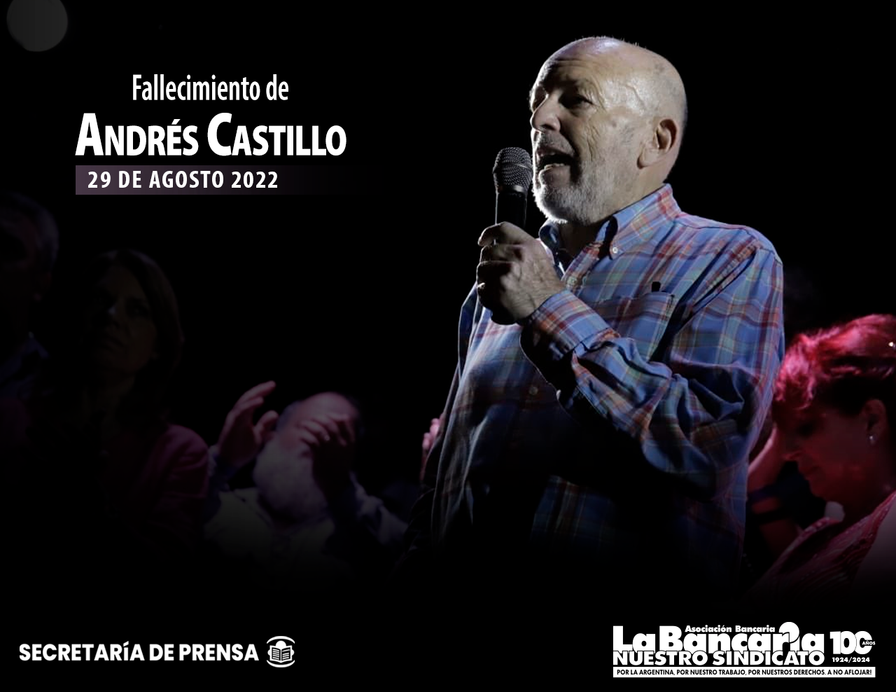 29 DE AGOSTO 2022. Fallecimiento de Andrés Castillo – La Bancaria